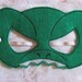 T-rex in Green Party Masks- Dinosaur Photo Prop - 2 Sizes - Felt Mask ...