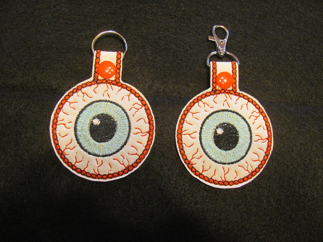 Eyeball Key Chain - Eyeball Keyring - Eyeball Keyfob - Eyeball ...