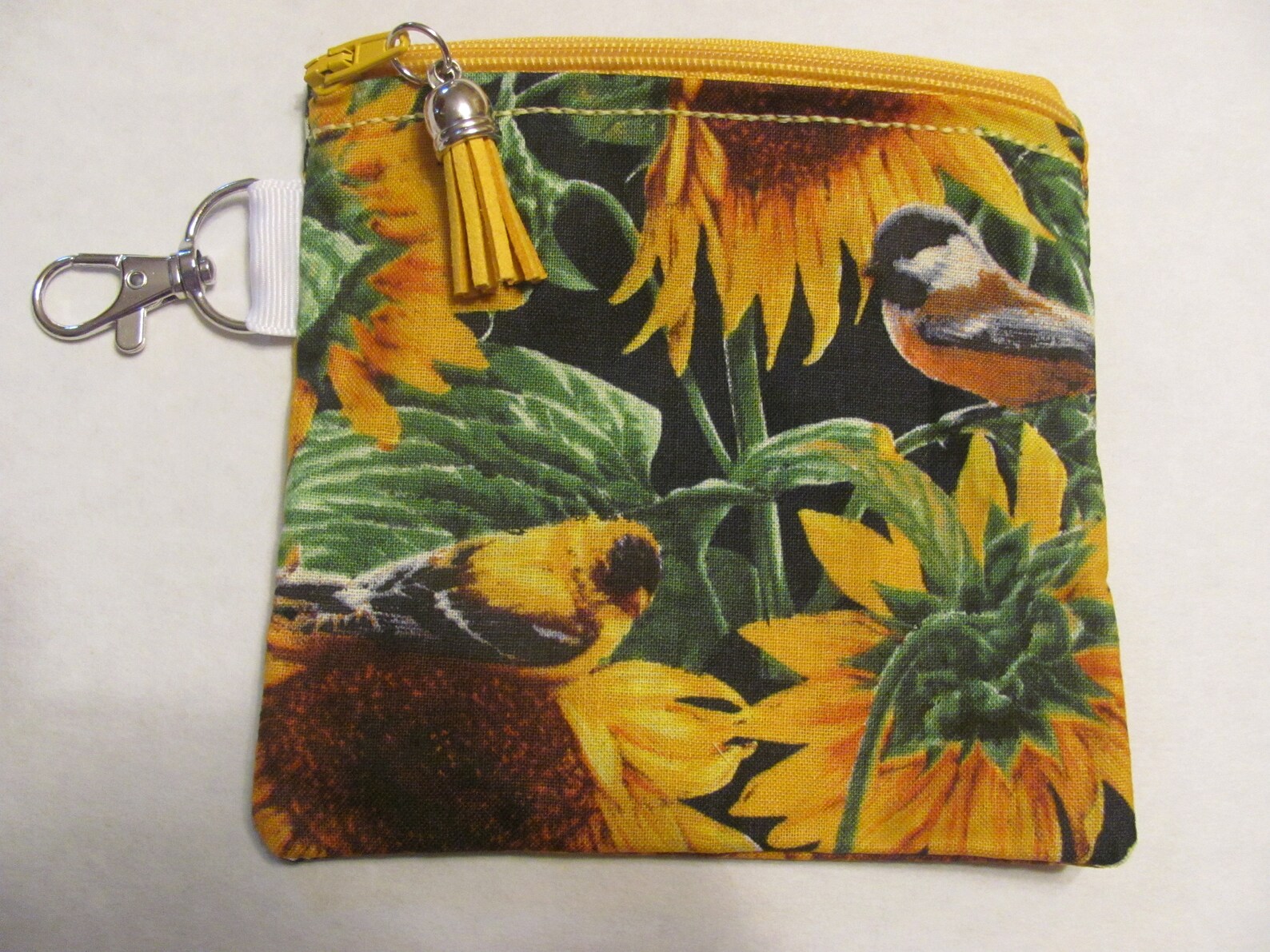 Sunflowers and Birds Zipper Bag Sunflowers & Birds Zipper - Etsy