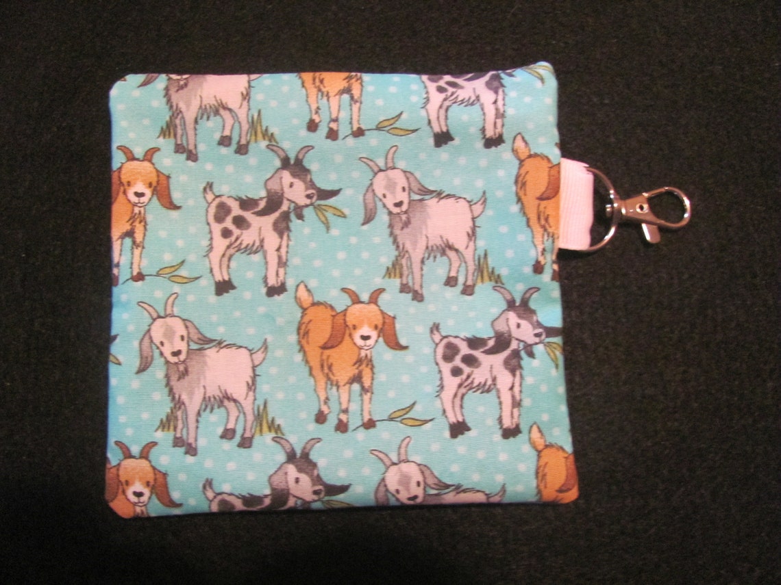 Goat Zipper Bag Goat Mask Bag Goat Organizer Bag Goat | Etsy