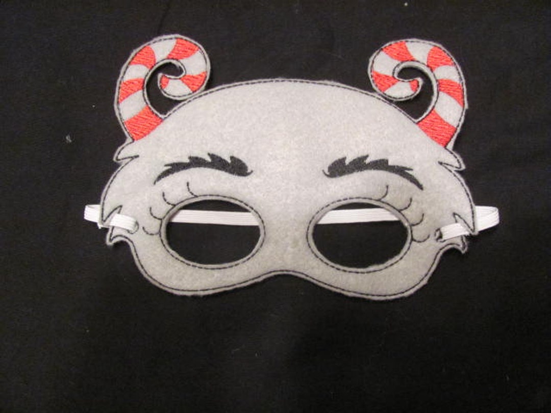 Curley Horned Girl Monster Felt Party Mask - Monster Girl Photo Prop ...