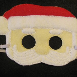 Santa Party Mask - 2 Sizes - Santa Photo Prop - Santa Claus Party Favor ...
