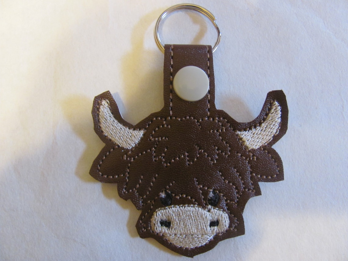 Highland Cow Key Chain Highland Cow Keyring Highland Cow - Etsy