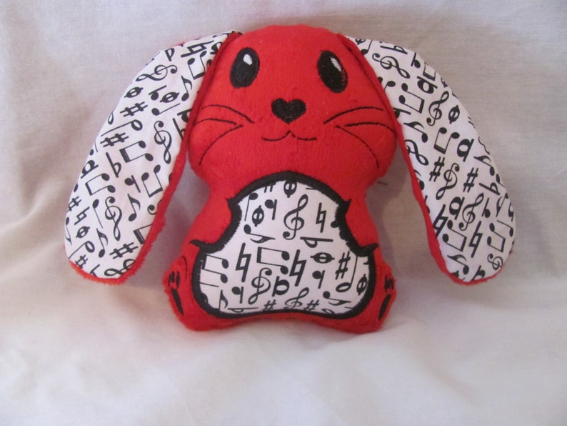 Floppy Ears Music Bunny -personalized Easter Bunny - Music Notes Easter ...