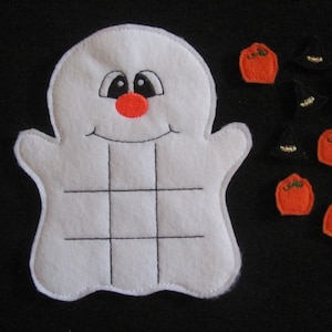 Tic Tac Toe Game - Ghost Tic Tac Toe - Take Along Game - Halloween Game ...
