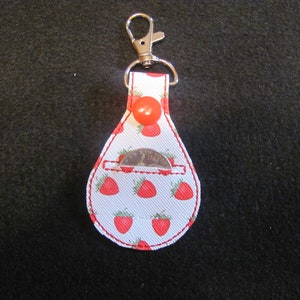 Quarter Key Chain, Oval Quarter Holder Keychain, Oval Quarter Holder ...