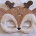 Deer Party Mask - Deer Photo Prop - Deer Party Favor - Deer Felt Mask ...