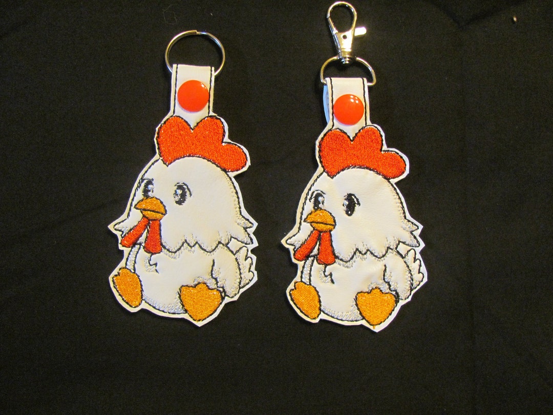 Chicken Key Chain - Chicken Quarter Holder Keychain - Chicken ...