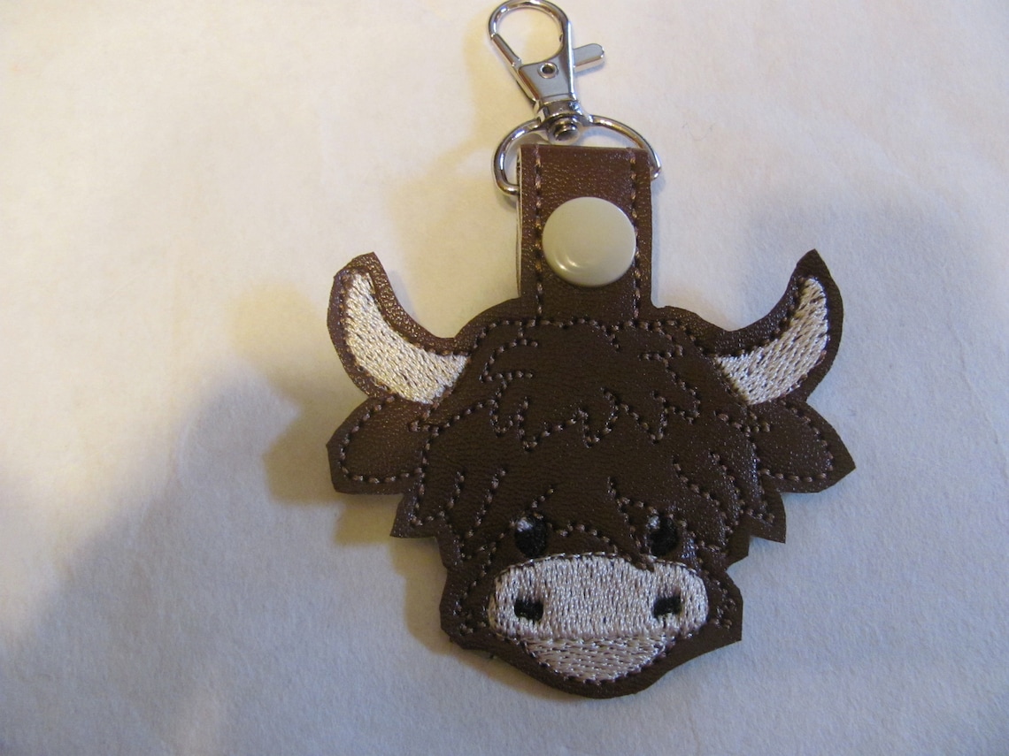 Highland Cow Key Chain Highland Cow Keyring Highland Cow - Etsy