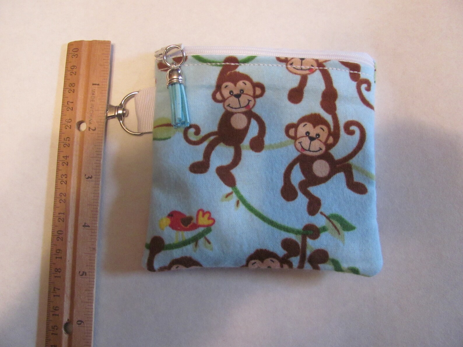 Monkey Zipper Bag Monkey Face Mask Bag Zipper Pouch - Etsy