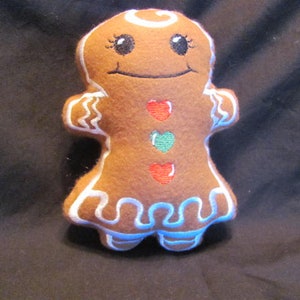 Gingerbread Girl Christmas Decoration- Gingerbread Girl Plush ...
