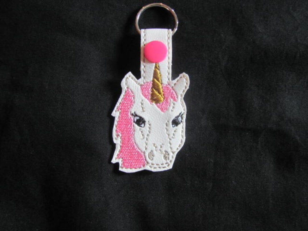 Unicorn Key Fob - Pink Unicorn Key Fob - Unicorn Bag Tag - Unicorn Key ...