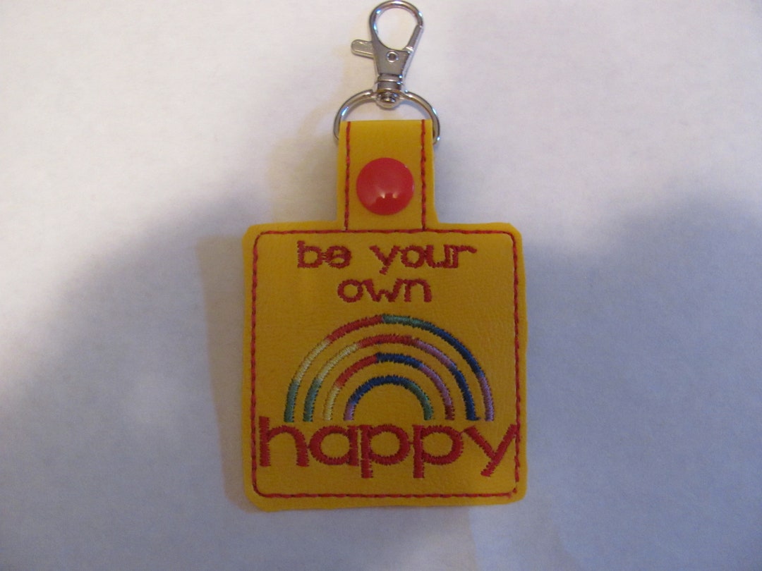 Quarter Keeper Key Chain, Be Happy Keychain, Be Your Own Happy Quarter ...
