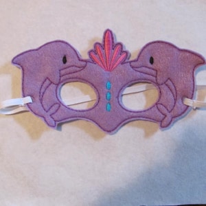Dolphin Party Masks- Dolphin Photo Prop - Purple Dolphin Felt Mask ...