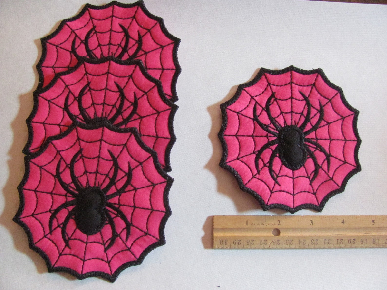 Spider Coaster Set Pink Spider Coaster Set Spider Web - Etsy