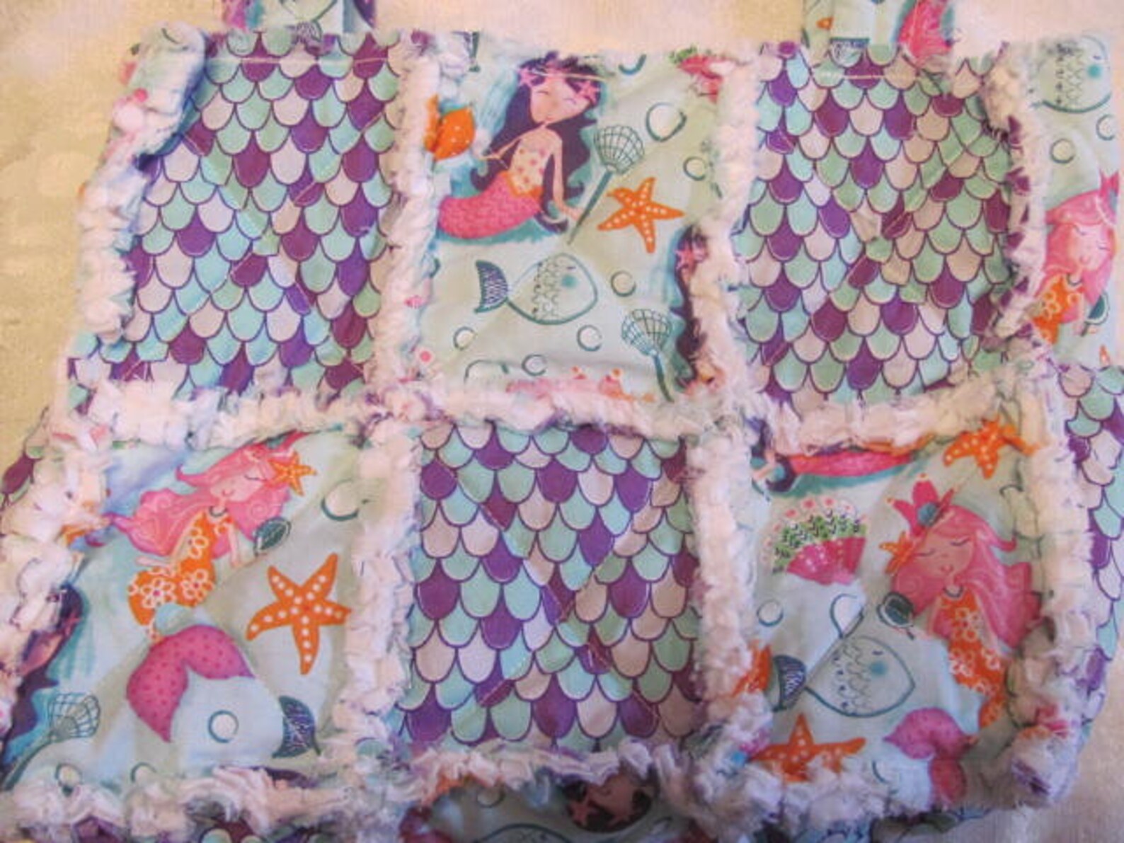 Mermaid Inspired Small Purse Handbag Small Shopper School Bag Mermaid ...