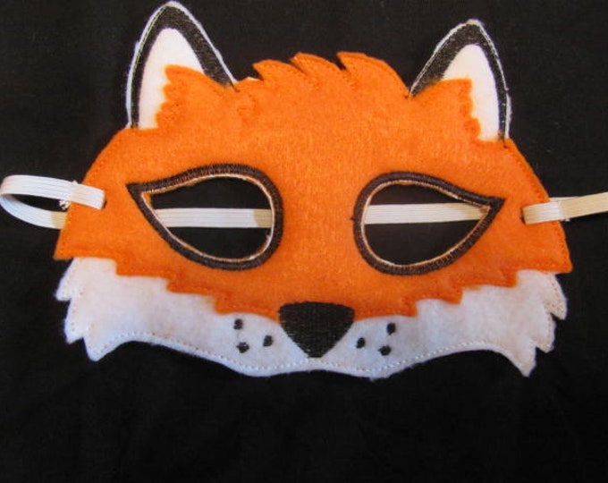 Fox Party Mask Fox Photo Prop Fox Party Favor Fox Felt | Etsy