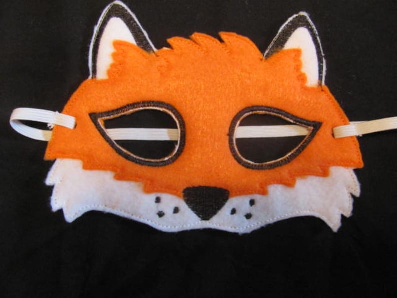 Fox Party Mask Fox Photo Prop Fox Party Favor Fox Felt - Etsy