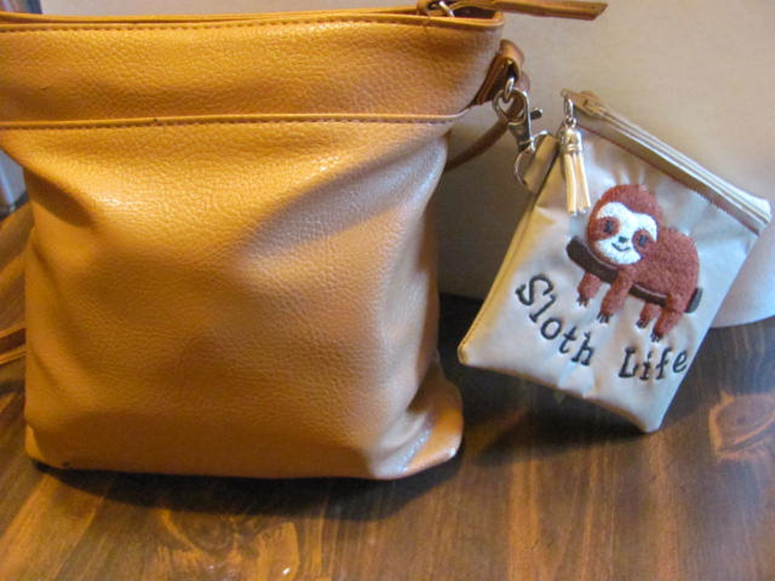 Sloth Life Zipper Bag Sloth Mask Bag Sloth Life Organizer - Etsy