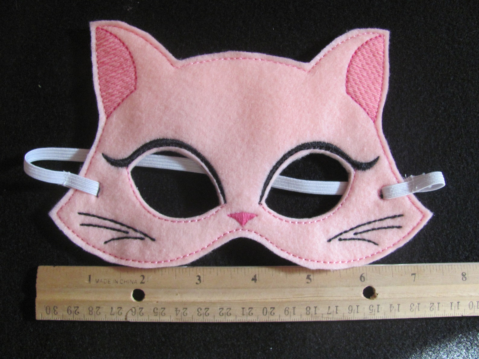 Pink Kitty Cat Party Masks- Kitty Cat Photo Prop - Pink Cat Felt Mask ...