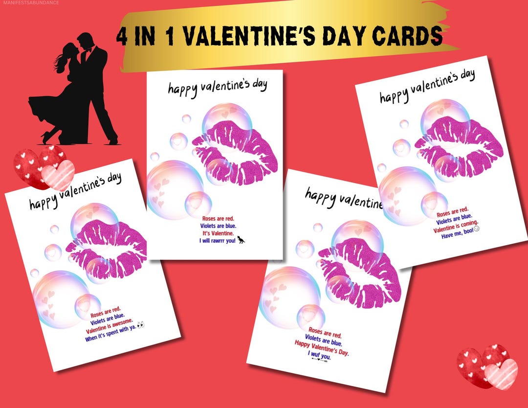 Cringey Valentine's Day Card Printable, Happy Valentines Day Gifts for ...