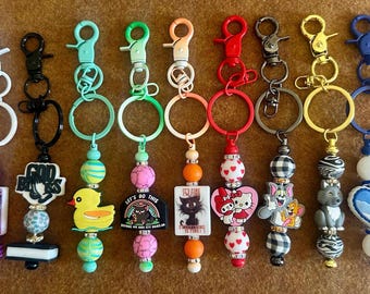 Beaded Keychains and Bookmarks - Etsy