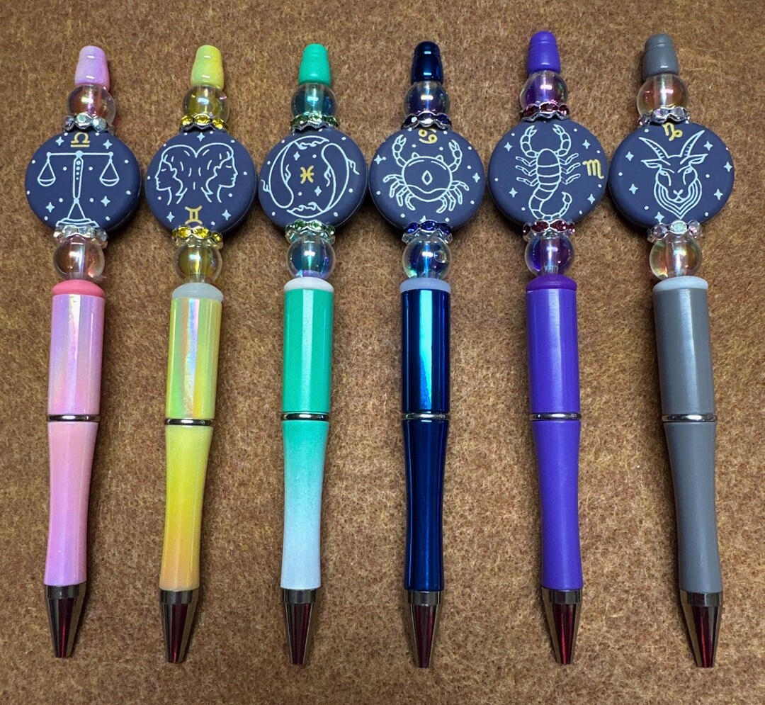 Zodiac Symbol Beaded Pens - Etsy