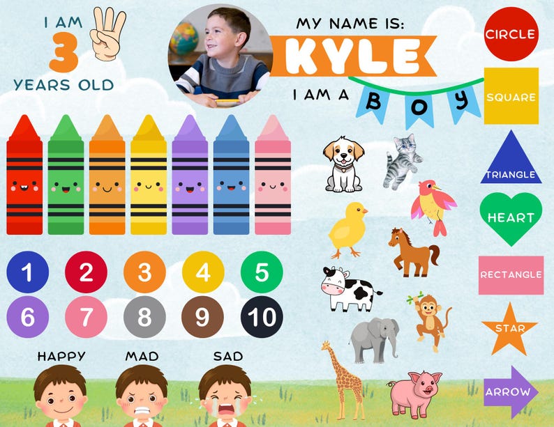 Personalized Learning Activity Sheet - Etsy