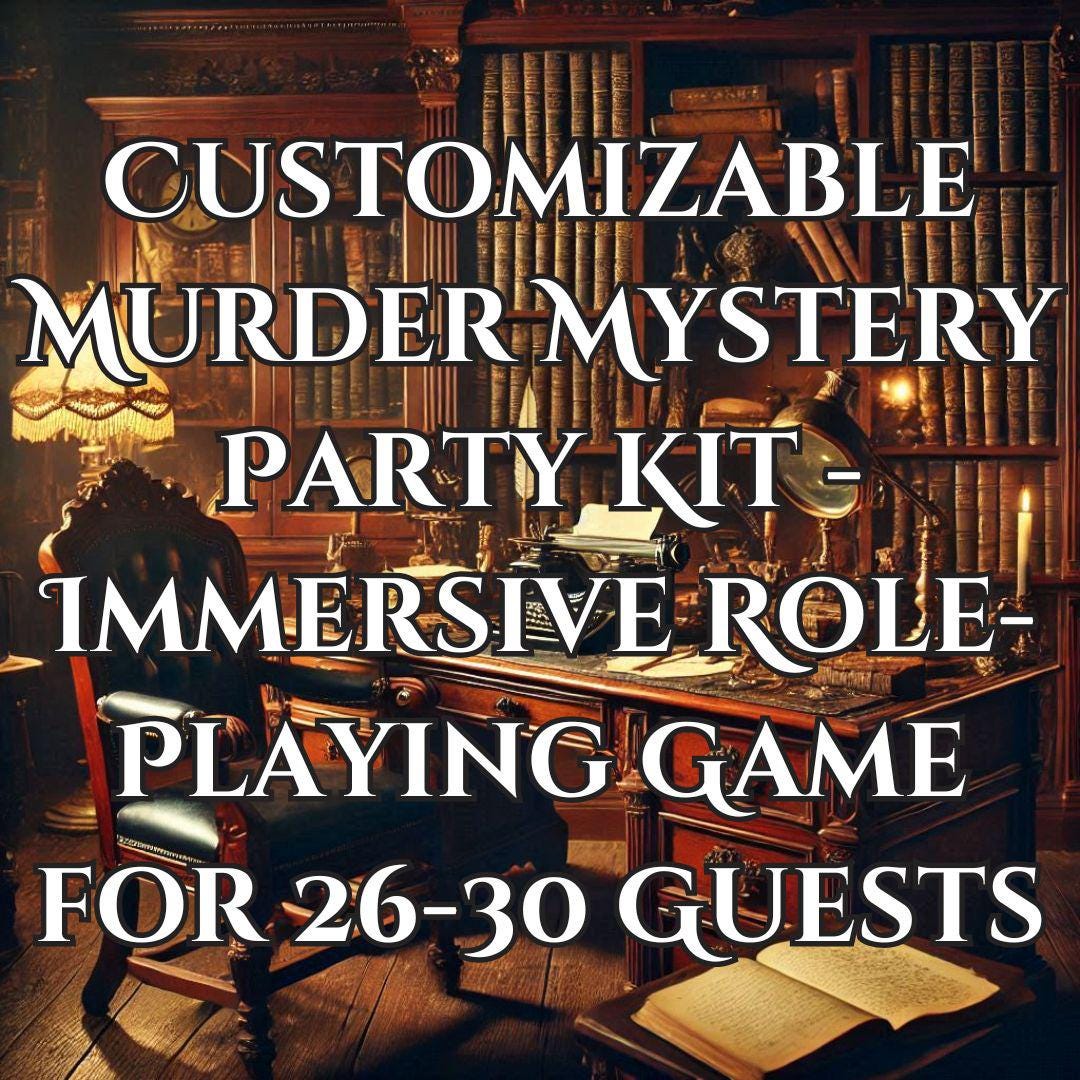 Customizable Murder Mystery Party Kit - Immersive Role-playing Game for ...