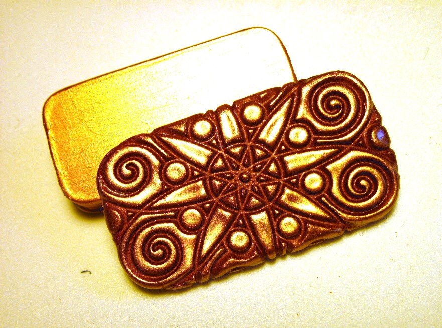 MINI Pill Box Bronze Tone Medieval Design Spiral Swirls Metal - Etsy