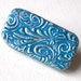 MINI Pill Box Teal Blue and Silver Rococo Elegant Purse Accessory ...