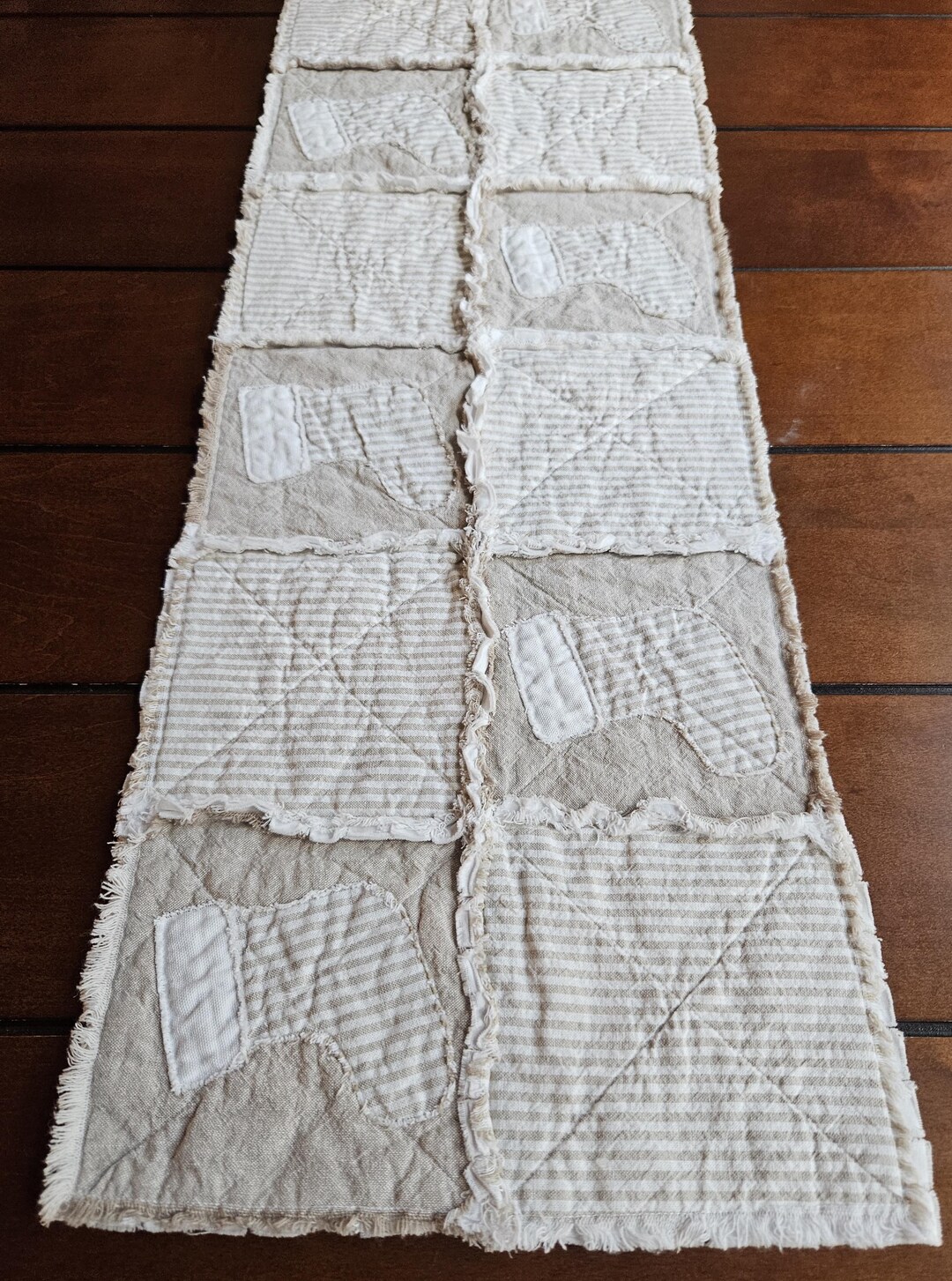 Christmas Stocking Table Runner, Quilt Table Runner, Christmas Decor ...