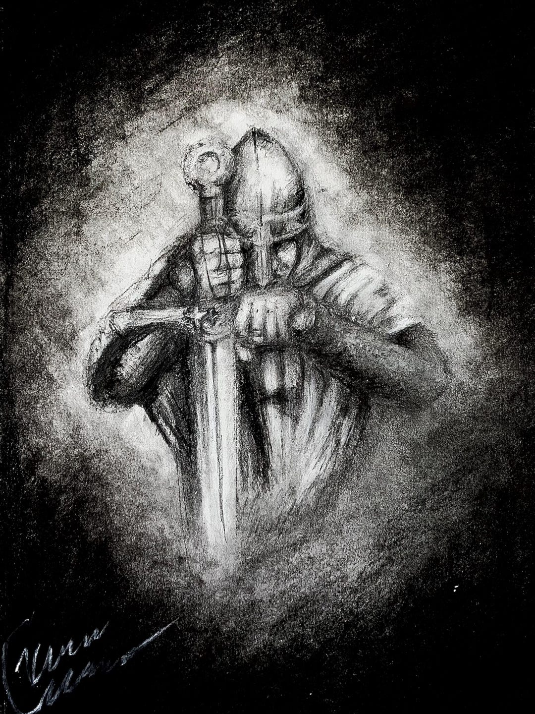 Knights Templar Portrait | Photocopy by Underdoggraphite - Etsy