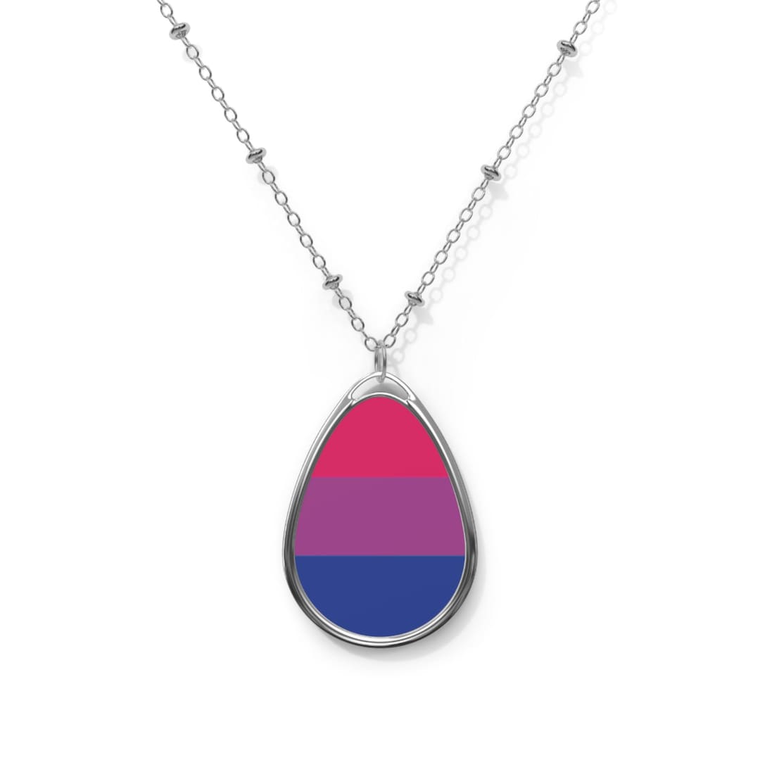 Bi Pride Necklace Bi Pride Necklace Bisexual Jewelry Gift Bi Pendant ...