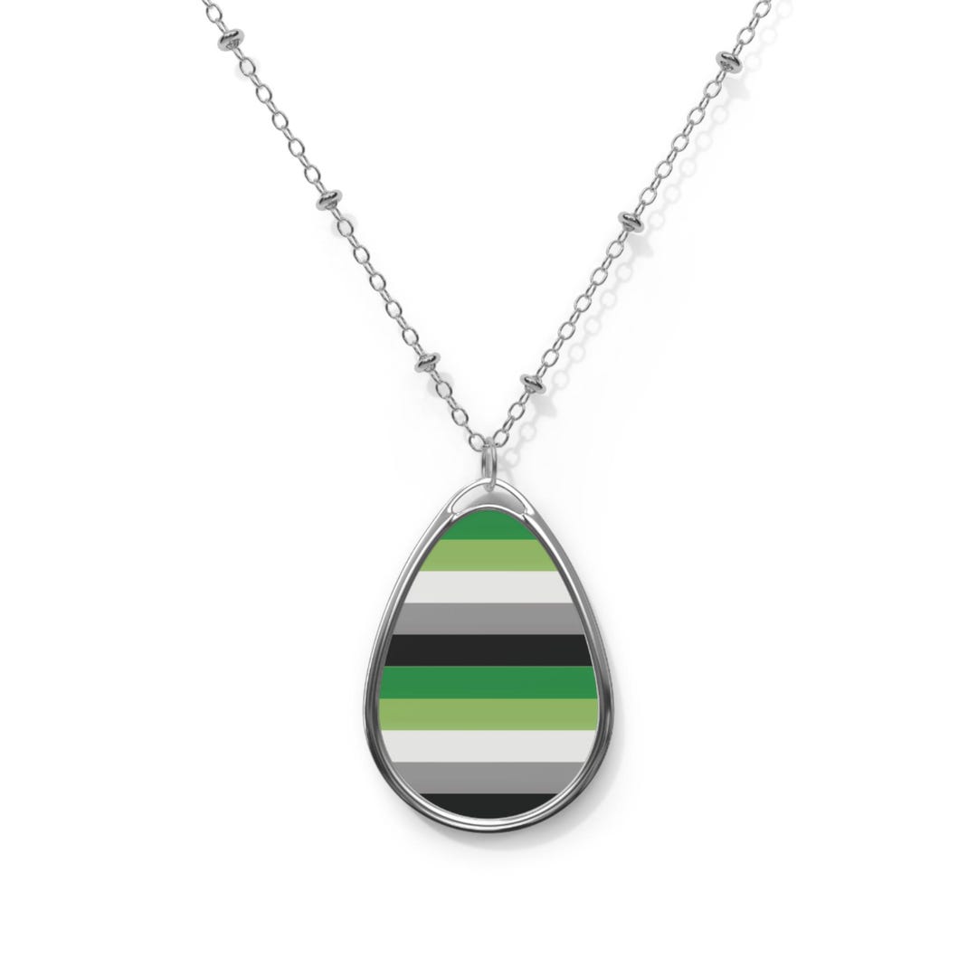 Aromantic Necklace Aromantic Pride Flag Necklace LGBT Aro Jewelry Pride ...