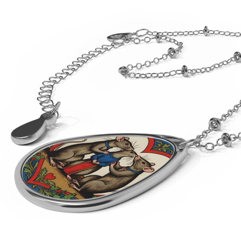 Medieval Rat Necklace Polyamory Jewelry, Three Best Friends Family or ...