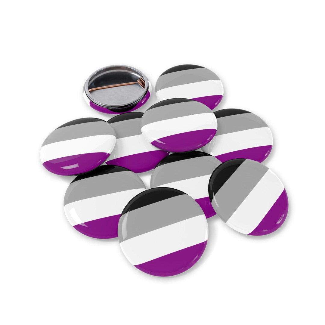 Asexual Pin Buttons Asexual Flag Ace Pride Flag Asexual Pride Jewelry