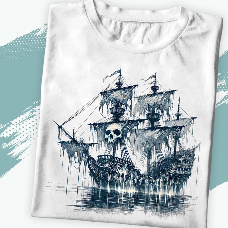 Haunted Pirate Ship Shirt - Etsy