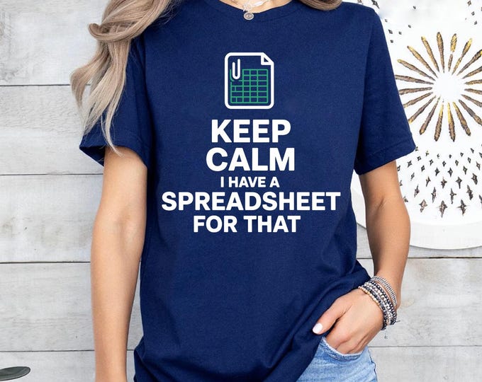 Excel in Style Unisex Spreadsheet T-shirt for Data Enthusiasts - Etsy