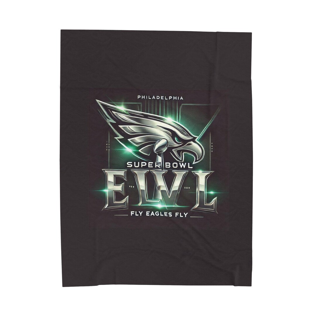 Super Bowl Eagles Velveteen Plush Blanket: Football Fan Throw - Etsy