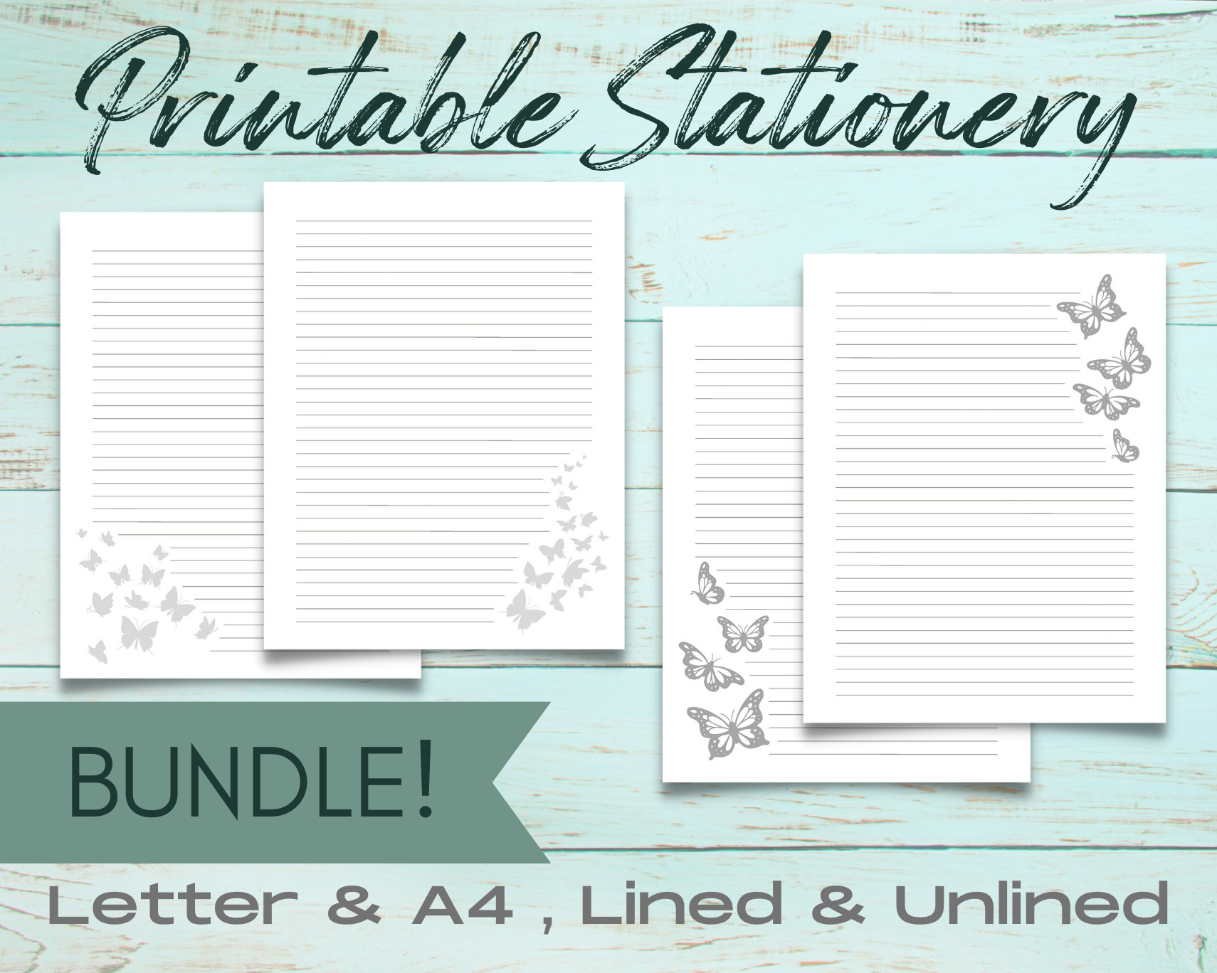 Simple Printable Stationary
