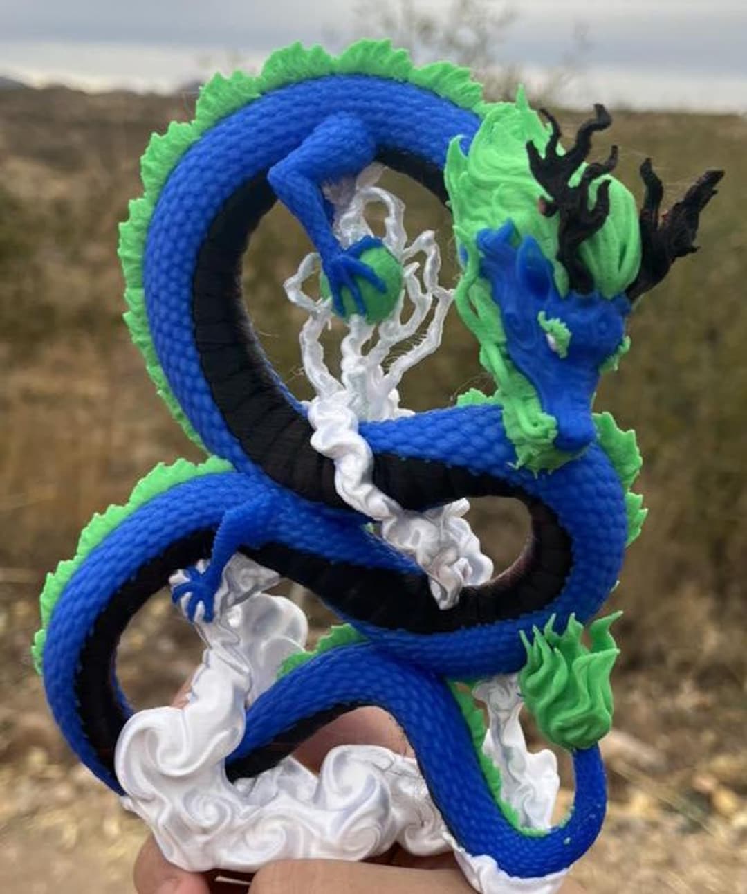 Azure Cloud Wrym Dragon - Etsy