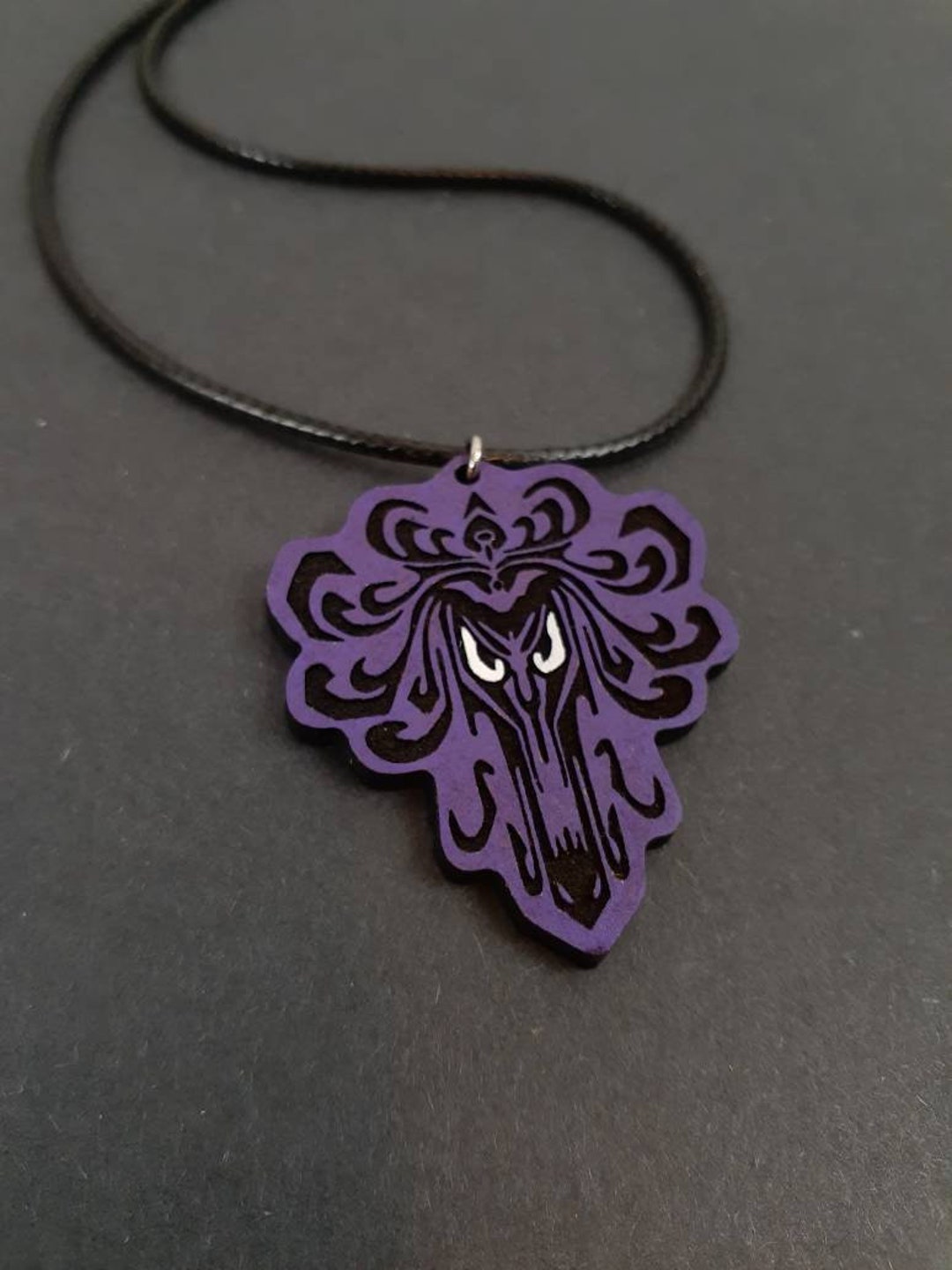 Haunted Necklace, Purple Jewelry, Mansion Haunt Necklace - Etsy