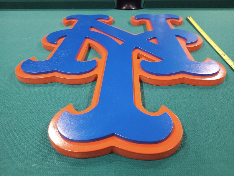 NY Mets Wood Wall Art – 3D Baseball Sign, Fan Gift - Etsy