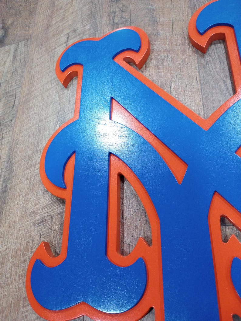 NY Mets Wood Wall Art – 3D Baseball Sign, Fan Gift - Etsy