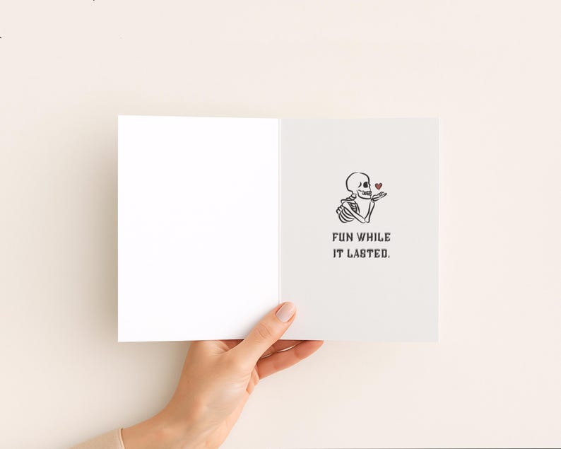 Petty Break up Card: You Don't Have to Be Dead, to Be Dead to Me - Etsy