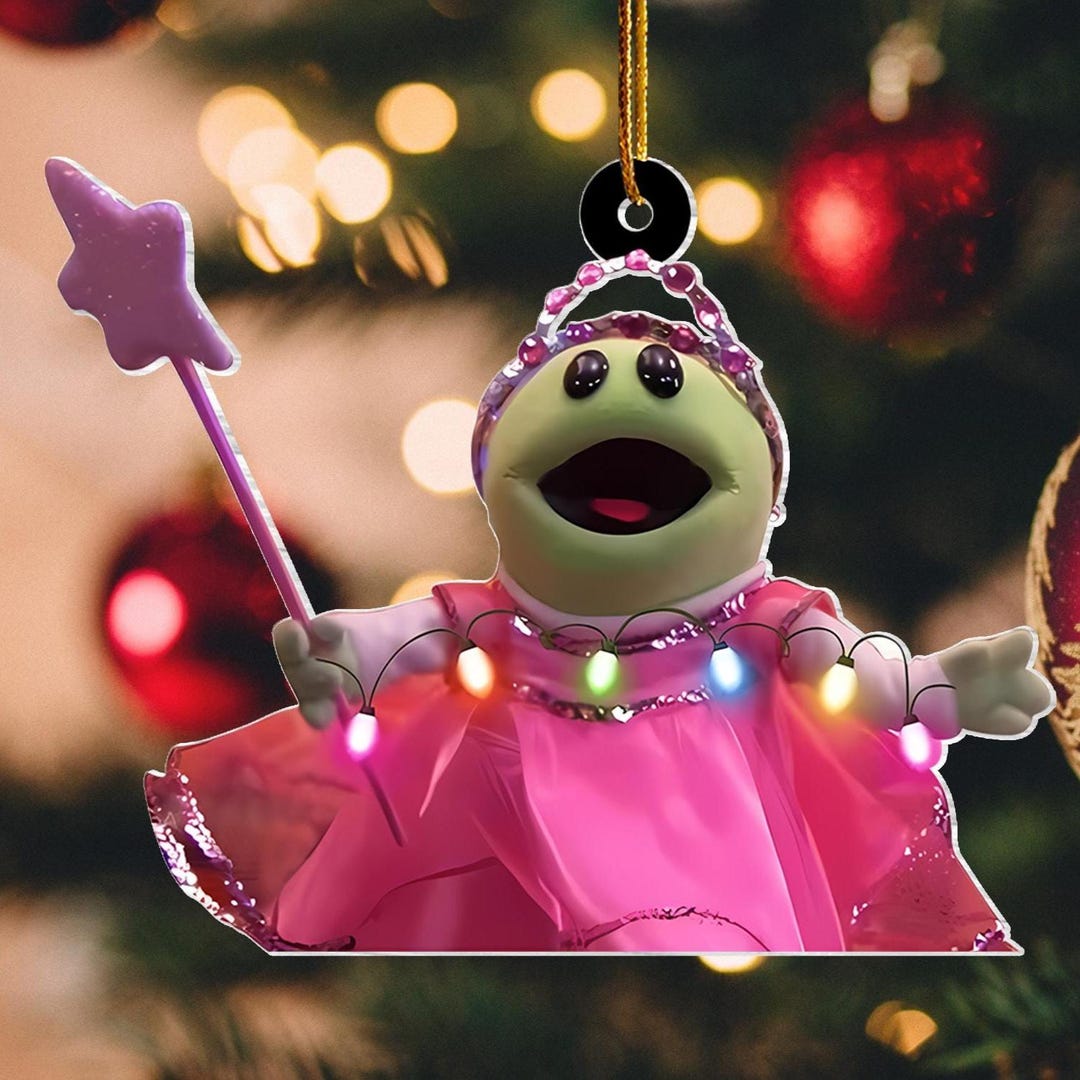 Nanalan Who's That Wonderful Girl Ornament, Tiktok Viral Green Puppet ...