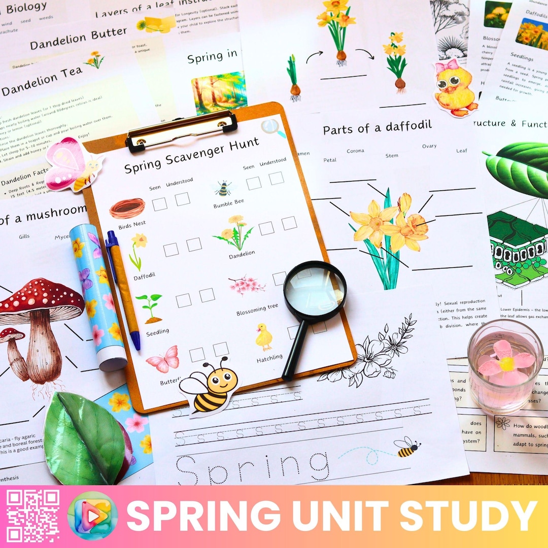 Spring Unit Study - Homeschooling Seasons Nature Bundle - Spring ...