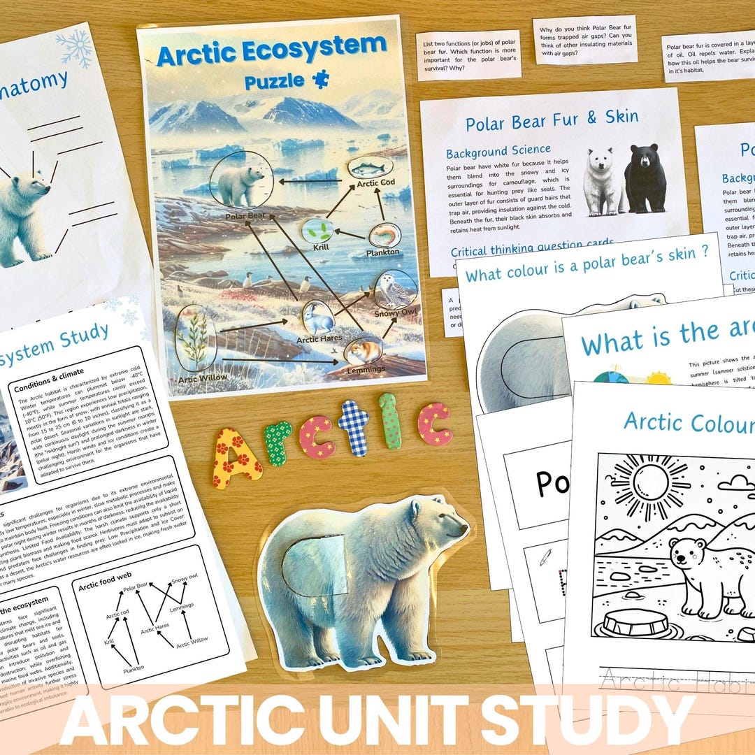 Arctic Unit Study - Montessori Teaching Resource - Arctic Animals ...