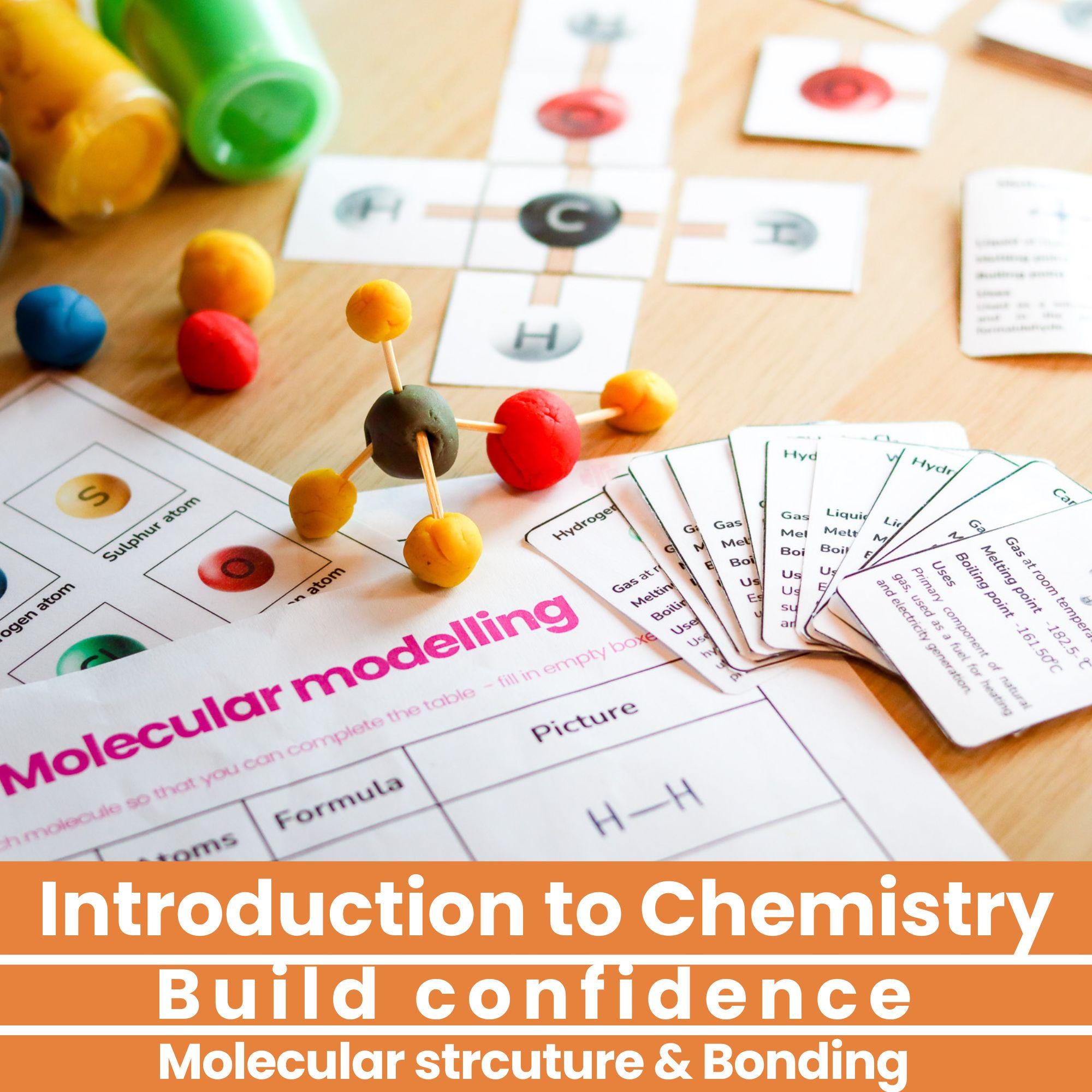 Molecules Lesson - Tutorial and Worksheet - Chemical Structure ...